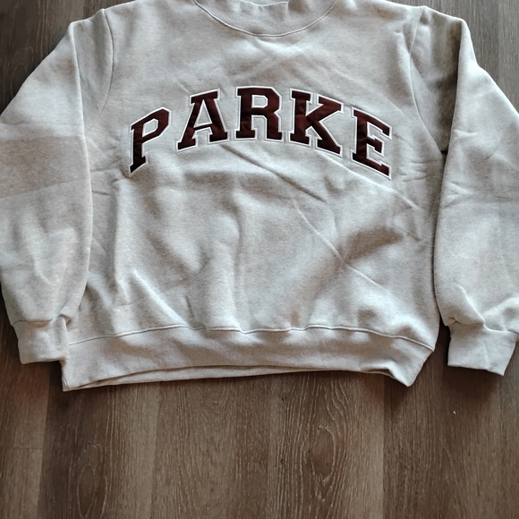 Parke | Sweaters | Parke Ribbed Collar Sweatshirt | Poshmark
